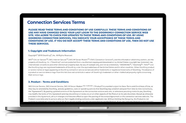 Connection Services Terms